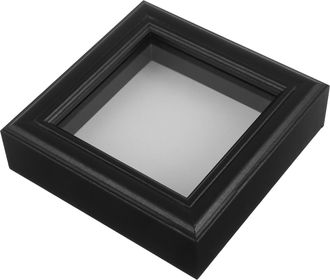 Artibetter Insektenpr&auml;parat Vitrinenbox 10X10cm aus Echtglas Schwarzer Schmetterlings Bilderrahmen f&uuml;r Tischdekoration Naturwissenschaftliche Entdeckungen und Wo