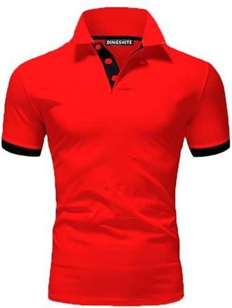 Generic Polo de golf No Giraffe brod&eacute; pour homme - T-shirt de tennis de bureau d&eacute;contract&eacute; polo t-shirt boutonn&eacute; sur le devant uni polo d&eacute;t&eacute; &agrave; manches courtes
