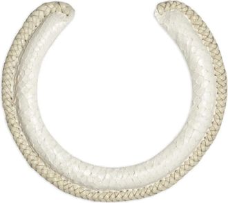 Johanna Ortiz collier Representative Rituals en cuir tress&eacute; - Tons neutres