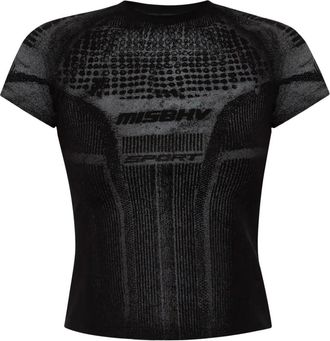 Misbhv Misbhv, Femme, Tops, Noir, Taille: 40 FR T-shirt imprim&eacute; Active