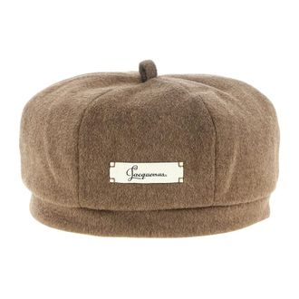 Jacquemus Le b&eacute;ret Cavallo - Femme - Accessoires - Brun - Taille: 58 CM