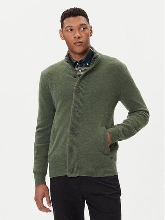 Barbour Strickjacke Essential MKN0731OL51 Grün Regular Fit