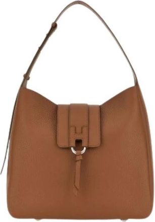 Hogan Femme, Sacs, Brun, Taille: ONE Size Trend Hobo Bag