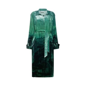 Pierre-Louis Mascia Femme, Robes, Vert, Taille: 36 FR Kanpur Long Jacket