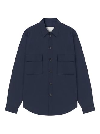 Nanushka chemise Jari &agrave; manches longues - Bleu