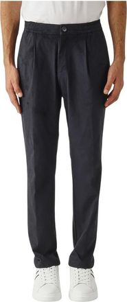 Herno Homme, Pantalons, Bleu, Taille: S Pantalon Resort en su&eacute;dine m&eacute;lang&eacute;e