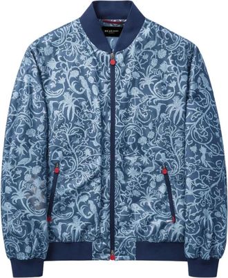 Kiton Homme, Vestes, Bleu, Taille: M Bomber Jacket