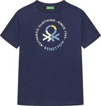 Benetton United Colors Of Benetton T-Shirt 3I1XC10N3 Dunkelblau Regular Fit