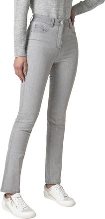 Damart Damen Denim, hohe Taille Klassische Hose, hellgrau, 36