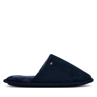 Tommy Hilfiger Hausschuhe Tommy Hilfiger Corduroy House Shoes FM0FM06019 Dunkelblau