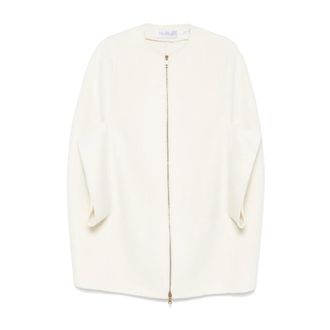 Max Mara Femme, Pulls, Blanc, Taille: 38 FR Cape Courte