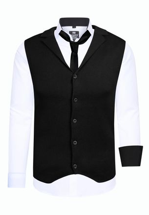 Rusty Neal Hemd mit Weste und Krawatte 3-teilig