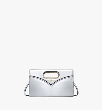 MCM Diamond Tasche aus Leder mit Metallic- und Glanzeffekt
