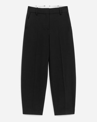 Arket Hose Mit Barrel Leg Und Rei&szlig;verschlussdetails -Schwarz