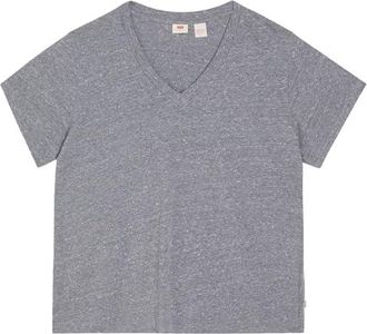 Levi's Plus Size Boxy V Neck Tee T-Shirt, Triblend Header Gray, 3XL Grande Taille Femme