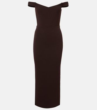 Alex Perry Robe midi &agrave; &eacute;paules d&eacute;nud&eacute;es