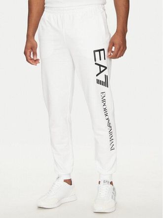 Emporio Armani Jogginghose 7M000571 AF13512 M0003 Wei&szlig; Regular Fit