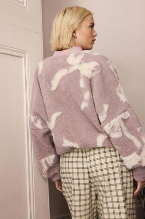 Next Fleecejacke Borg-Fleece mit Rei&szlig;verschluss (1-St)