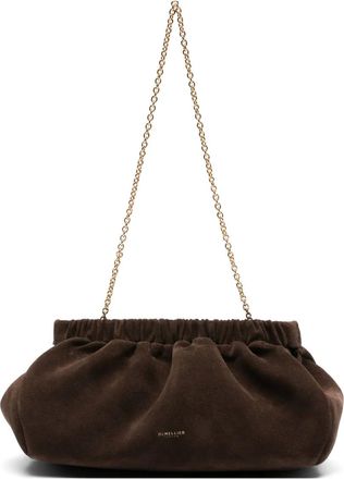 DeMellier Miami suede clutch bag - Braun