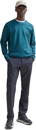 HUGO BOSS Sweatshirt f&uuml;r Herren, Gerippter Kragen, Raglan&auml;rmel (Mittelblau)