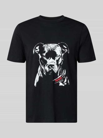 HUGO BOSS Regular Fit T-Shirt aus reiner Baumwolle Modell DUBROX