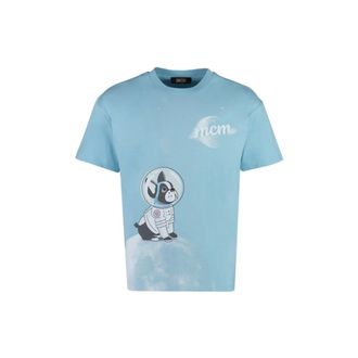 MCM Mcm, Homme, Tops, Bleu, Taille: S T-shirt &Eacute;l&eacute;gant