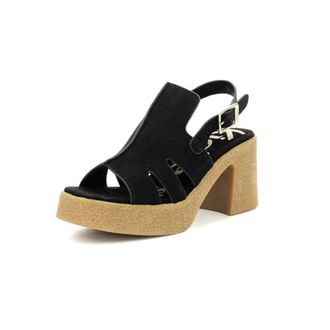 Kickers Charlie, Sandales Femme, Noir, 38