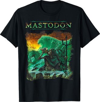 Mastodon Floods of Triton T-Shirt: Offizielle Merchandise, Unisex, Schwarz, S, Kurzarm, T-Shirt, Klassisch, Standardlänge