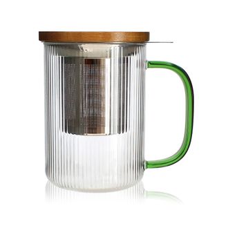Ogo Living Karl Teetasse 450 ml aus Borosilikatglas, Jadegriff - 7912192