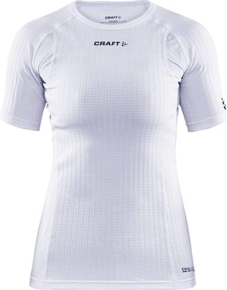 Craft PRO Active Extreme X Rn Ss W White XS - Funktionsshirt Damen Kurzarm, k&uuml;hlend, atmungsaktiv, enganliegend, Mesh, Kompressionsshirt, Sportshirt, Funkti