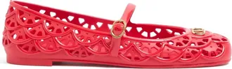 Valentino Garavani Femme, Chaussures, Rouge, Taille: 36 EU Ballerine Ondette en caoutchouc