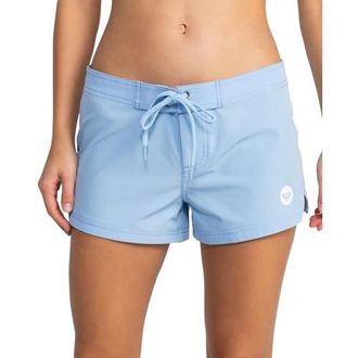 Roxy Short de Bain &agrave; s&eacute;chage Rapide pour Femme, Entrejambe de 5,1 cm, Bas de Maillot de Bain (XS-XXL), Bel Air Blue Exc, Taille L