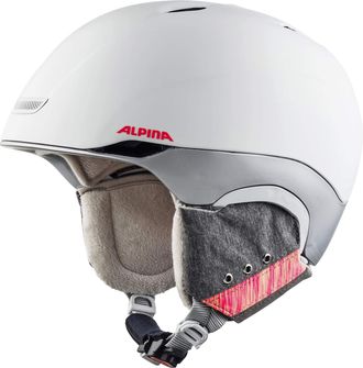 Alpina Alpina PARSENA - Sicherer, Stoßabsorbierender & Individuell Anpassbarer Skihelm Für Erwachsene, White-Flamingo matt, 52-56 cm