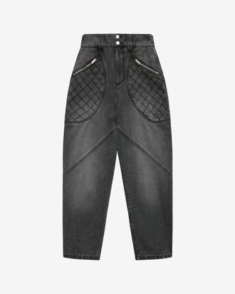 Isabel Marant Pantalon Catarina - Femme - Gris Fonc&eacute; - Taille 34 - Isabel Marant