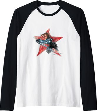 MARVEL Avengers Bucky Barnes Winter Soldier Raglan