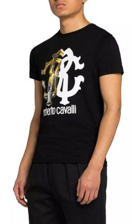 Roberto Cavalli T-Shirt Firenze RC Logo Slim Fit Shirt Haupt- und luxuri&ouml;seste Linie der Marke