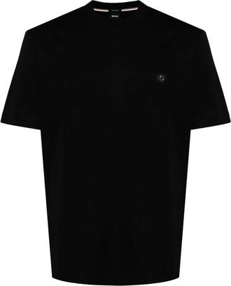 HUGO BOSS Homme, Tops, Noir, Taille: XL Logo T-shirt Col Rond