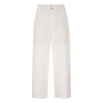 Brunello Cucinelli Damen, Hosen, Wei&szlig;, SGr&ouml;&szlig;e