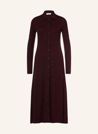 Lacoste Strick-Polokleid rot