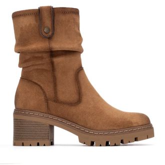 Refresh Freizeitstiefeletten Damen Taupe - Bequeme und vielseitige Schuhe - Casual Mode - Modell 17302101 (Gr&ouml;&szlig;e 38)