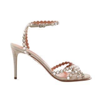 Aquazzura Tequila Sandal 85 - - Shoes - Damen - Beige - 41 EU