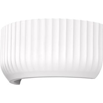 Osram Decor Plaster Routes Wall Up Applique murale d&eacute;corative en pl&acirc;tre, 310 mm, avec culot E27, IP20, blanc