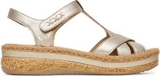 Rieker Sandalen V0919-90 Goldfarben