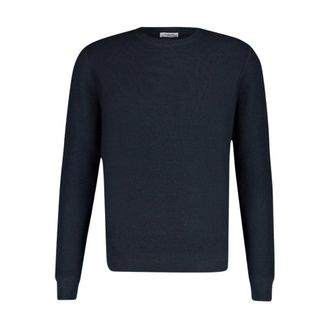 Boglioli Klassischer Dunkelgrauer Wollpullover - - Knitwear - Herren - Grau - L