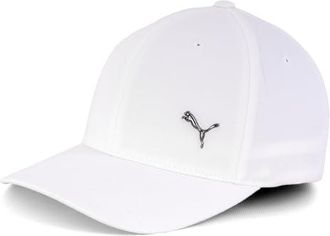 Puma Casquette unisexe Metal Cat Flexfit - Casquette de baseball, Blanc., L/XL