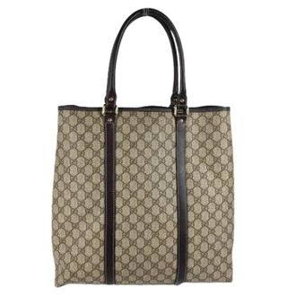 Gucci Pre-owned GG Plus 228668 Sac cabas - Femme - Pre-owned - Beige - Taille: ONE Size