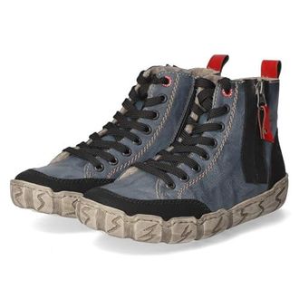 Rieker Femme L0370 Bottes &agrave; Lacets, Bleu, 40 EU