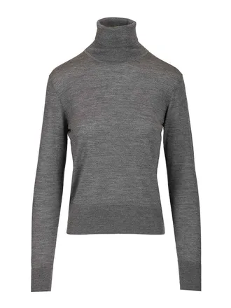 Forte_Forte Pull Col Roul&eacute; - Gris