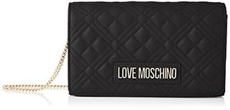 Love Moschino Borsa a Spalla, Collezione Primavera Estate 2021, Sac à bandoulière Collection printemps Femme, Noir, Taille unique