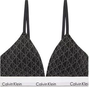 Calvin Klein Soutien-gorge triangle en coton m&eacute;lang&eacute;
